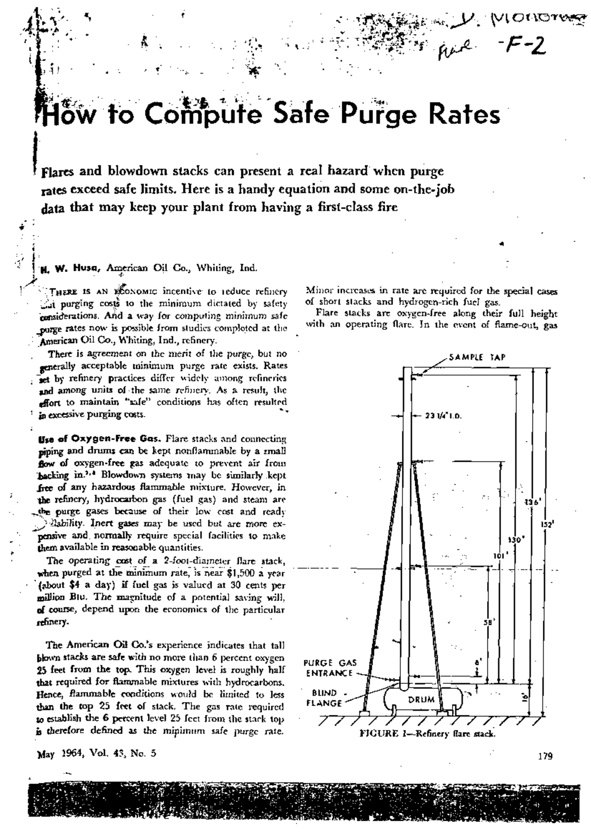 Purge Gas Calculation: Safe Purge Rates for Flares & Blowdown Stacks ...