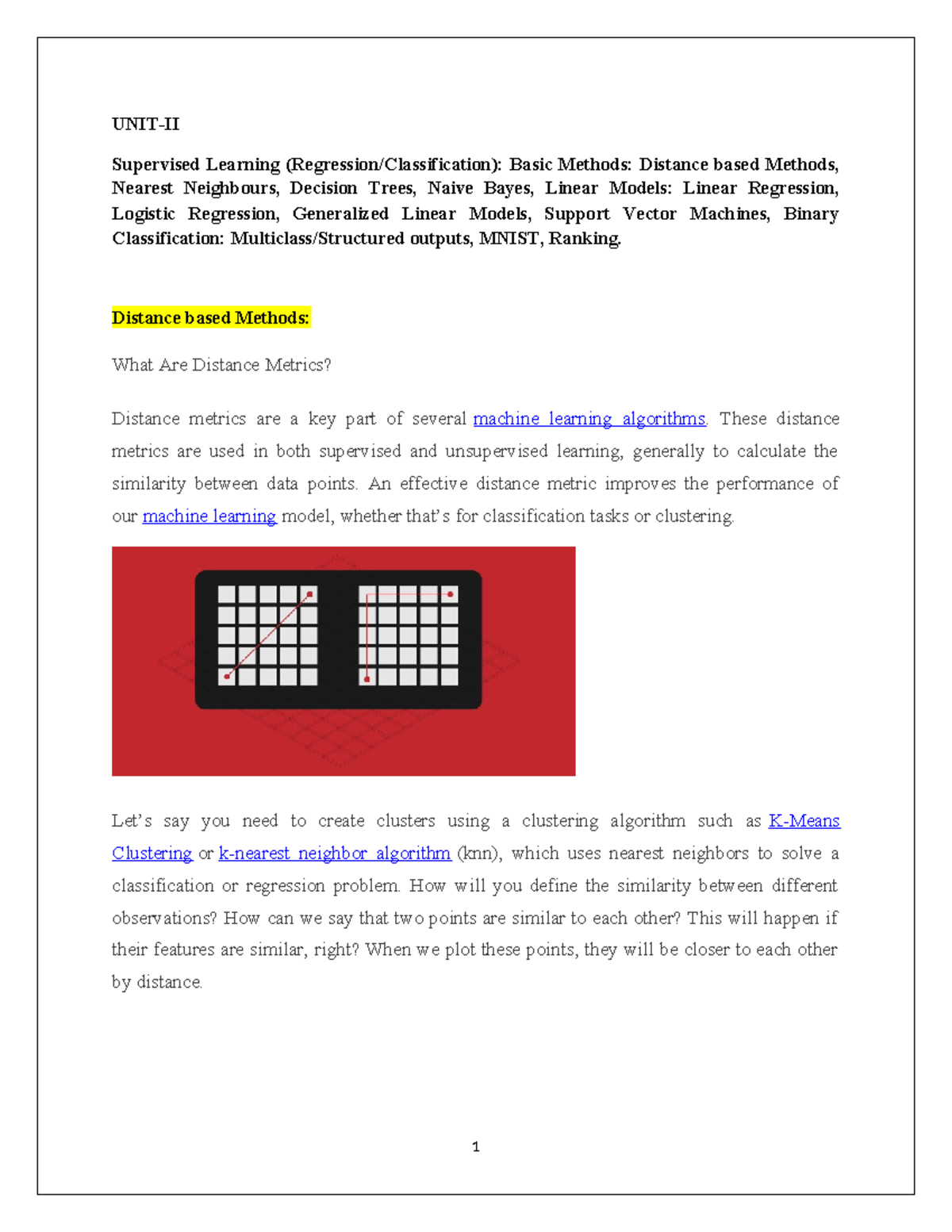 UNIT-II - Notes - UNIT-II Supervised Learning (Regression ...