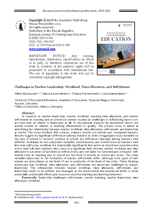 Understanding Workload, Work Intensification, and Time Poverty in ...