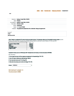 FAC1503 - Unisa - Financial Accounting Principles - Studocu
