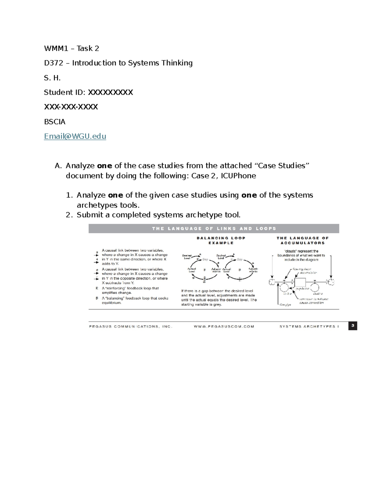 WMM1 - Task 2: Systems Thinking Analysis of ICUPhone Case Study - Studocu