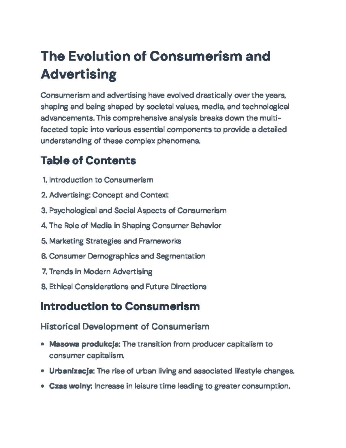 Consumerism and Advertising: A Comprehensive Study - The Evolution of ...
