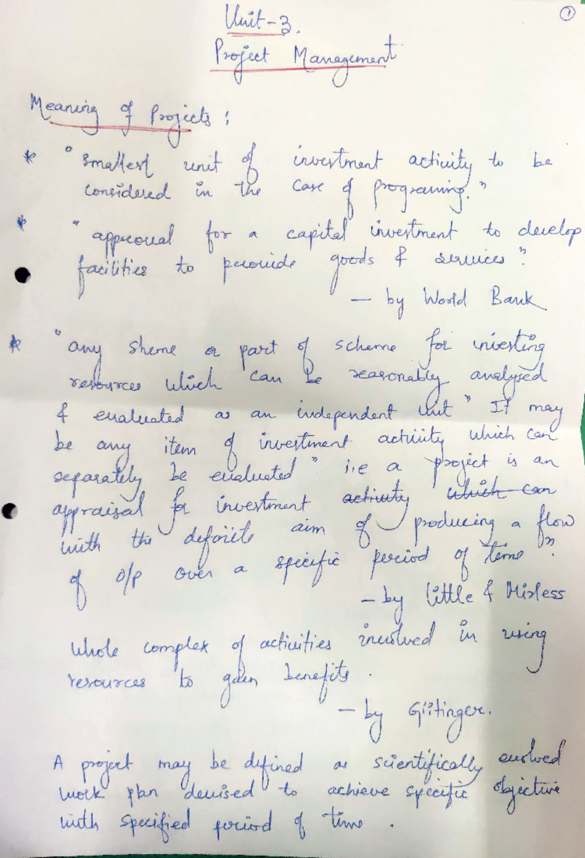 Project Management and Enterpreneurship Unit-3 - Unit 3. Project ...