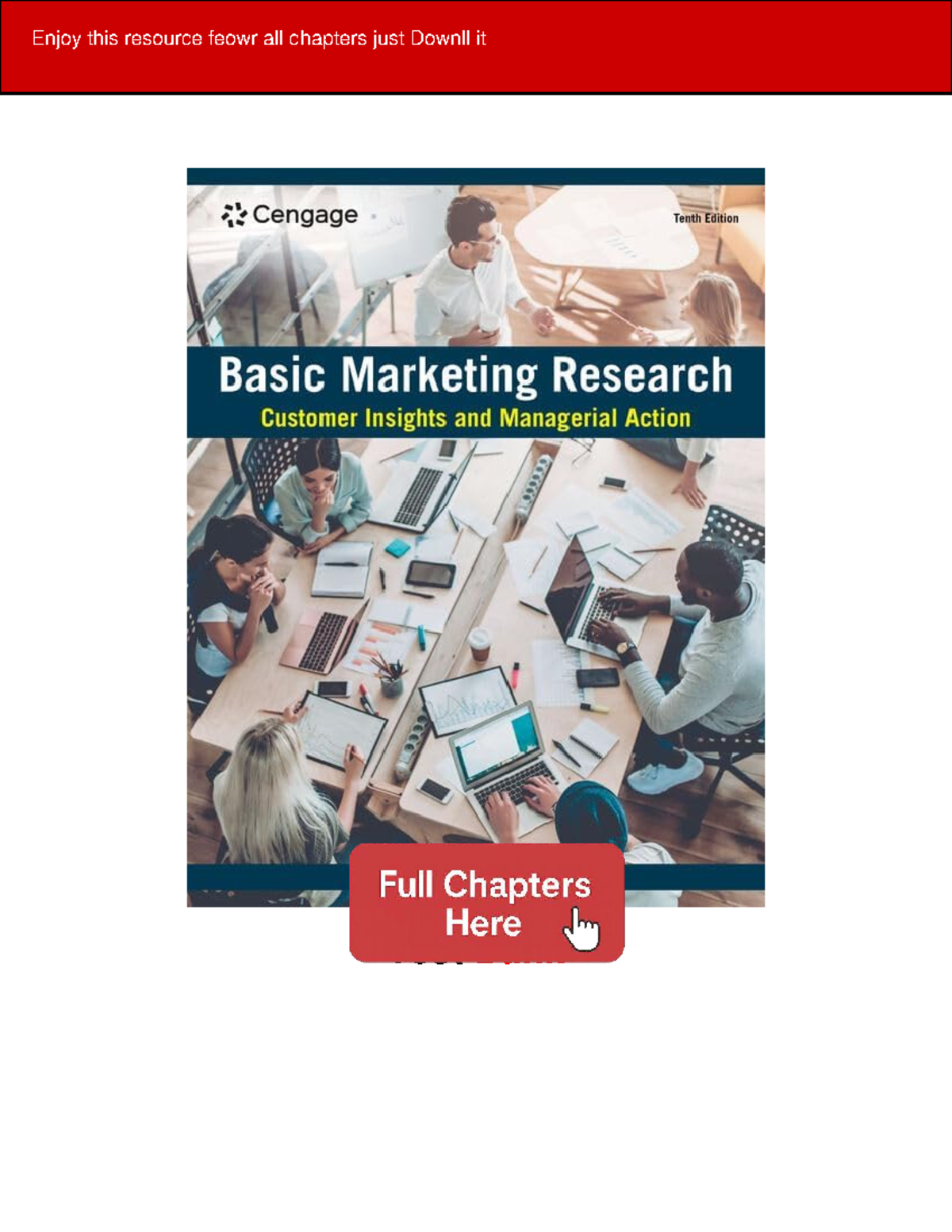 Test Bank for Basic Marketing Research (MKT 101) - Chapter 01 Insights ...