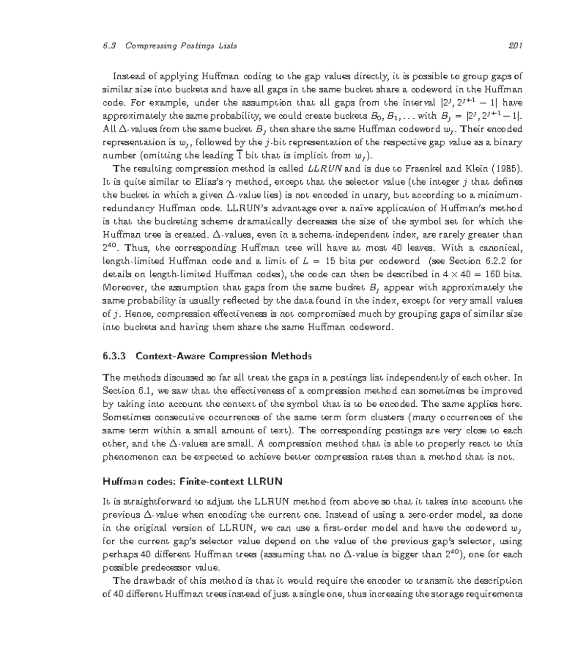 6.3 Postings List Compression Techniques (IR 220) - Studocu