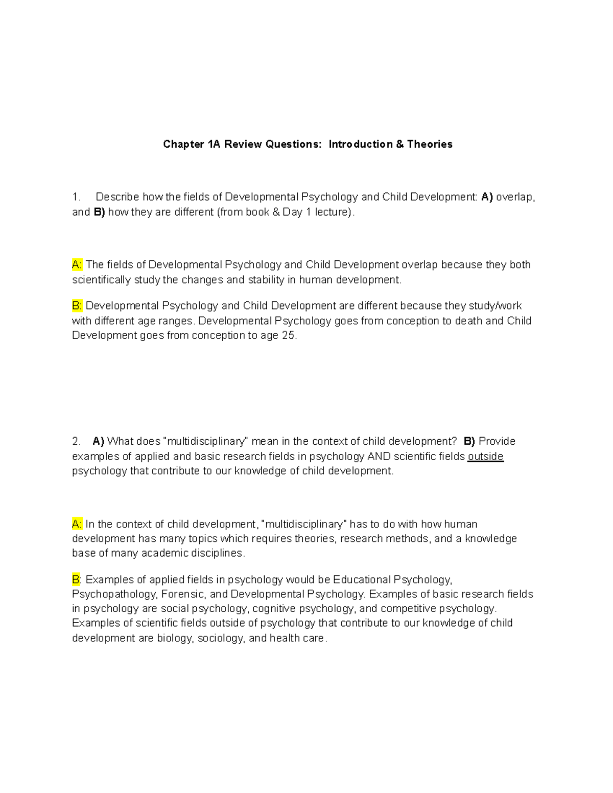 CH1A Review Questions - Allison Conlon Chapter 1A Review Questions ...