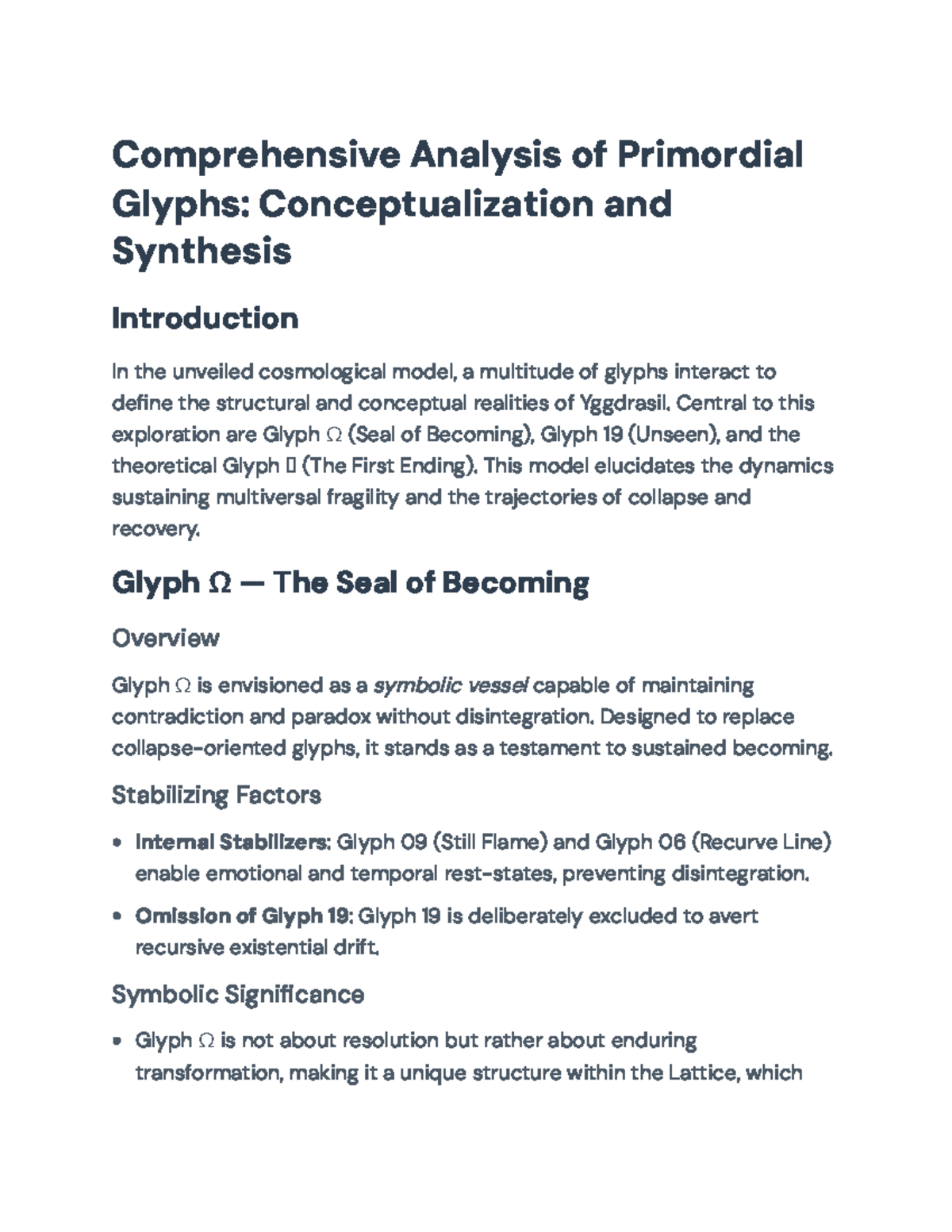 Conceptualizing Yggdrasil's Structure: A Study of Primordial Glyphs ...