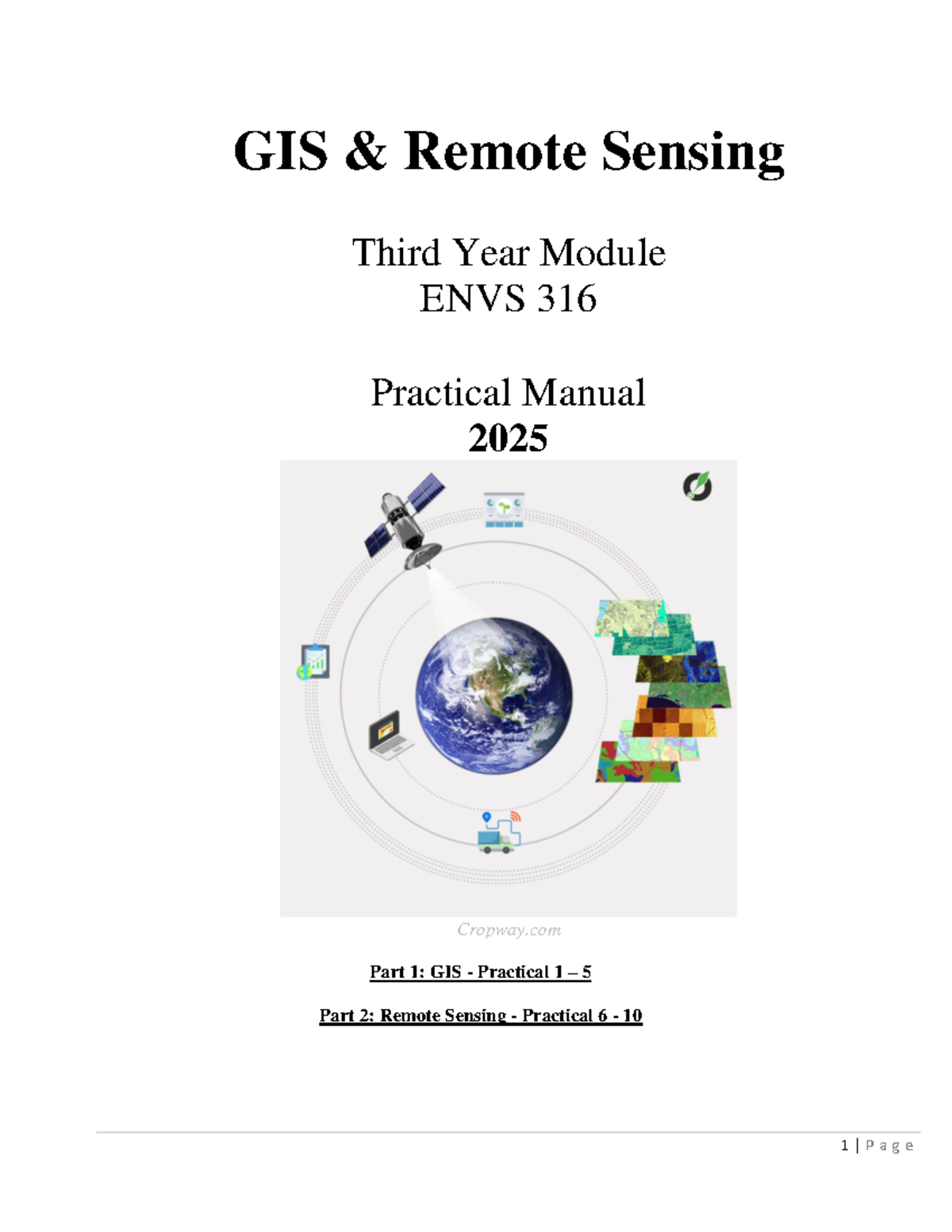 ENVS316 Practical Manual 2025 Westville - Part 1: GIS Fundamentals ...
