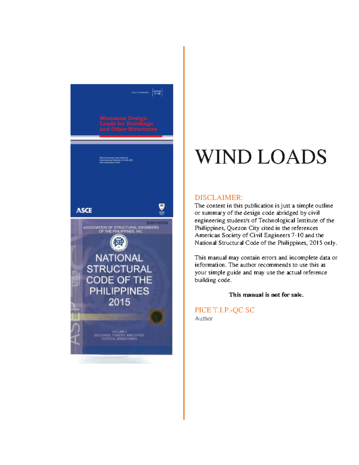 ASCE 7-10 & NSCP 2015: Overview of Wind Loads Design Standards - Studocu