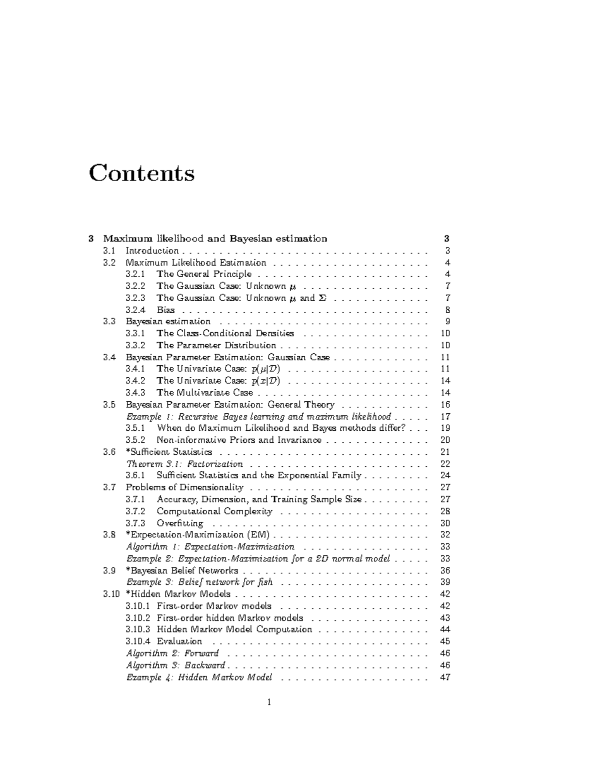 DHS 3 - Maximum Likelihood and Bayesian Estimation Overview - Studocu