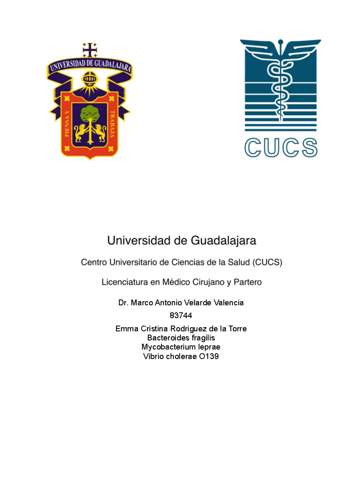Estudio de Bacterias: Bacteroides fragilis, Mycobacterium leprae y ...