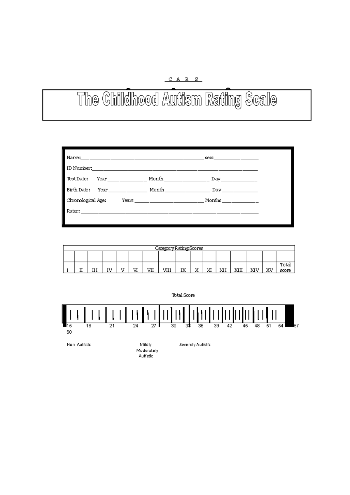 Cars autismo - _ C A R _ S _ Eric Schopler, Ph., Robert J. Reichler, M ...