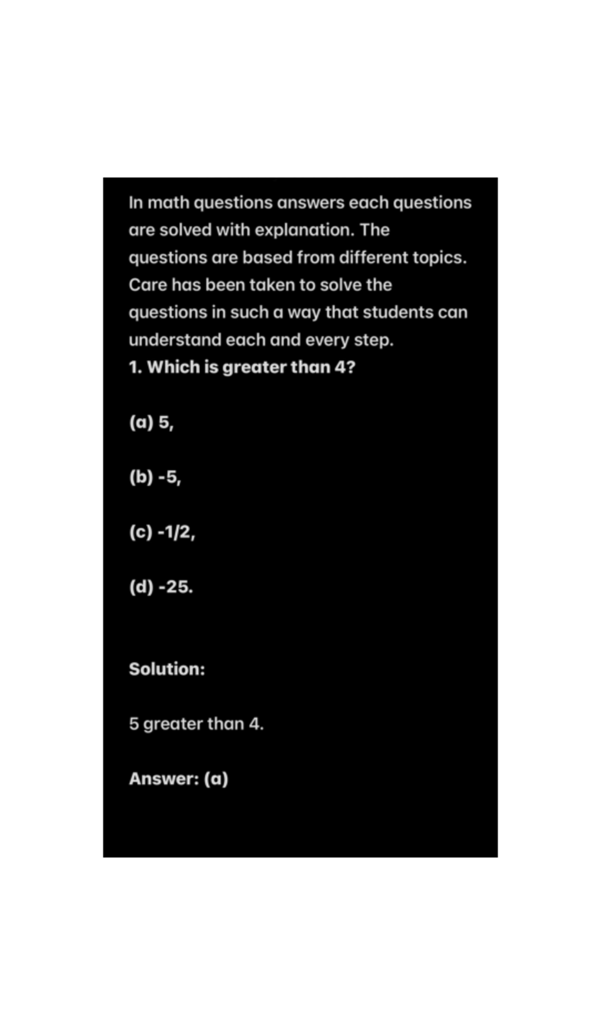 Math Quiz Questions & Answers - Study Guide 1 - Studocu