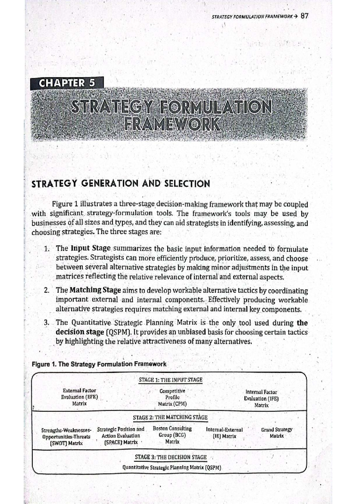 Cbmec 2 C5 - Strategy formulation framework and tools analysis - Studocu
