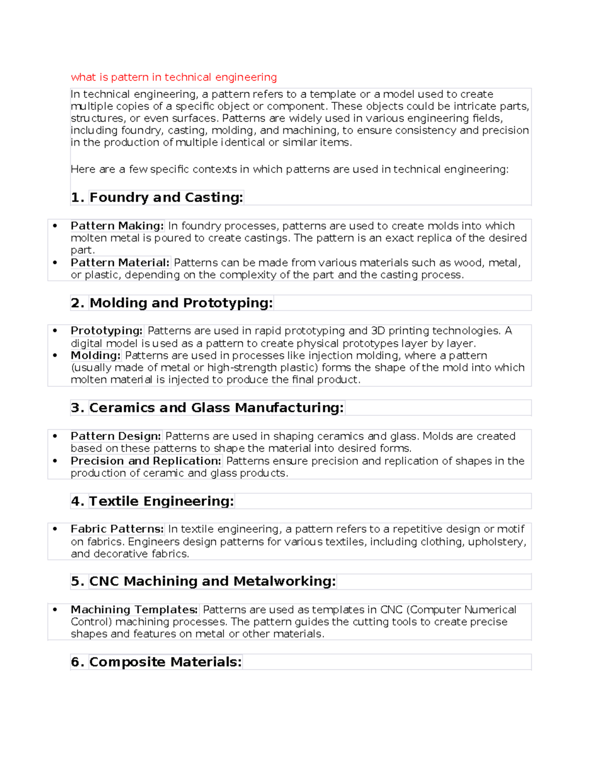 Patterns in Technical Engineering and Drawing: A Comprehensive Overview ...