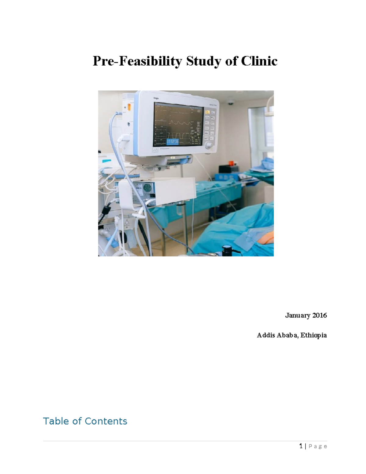 Private Hospital - Pre-Feasibility Study for Clinic Investment 2022 ...
