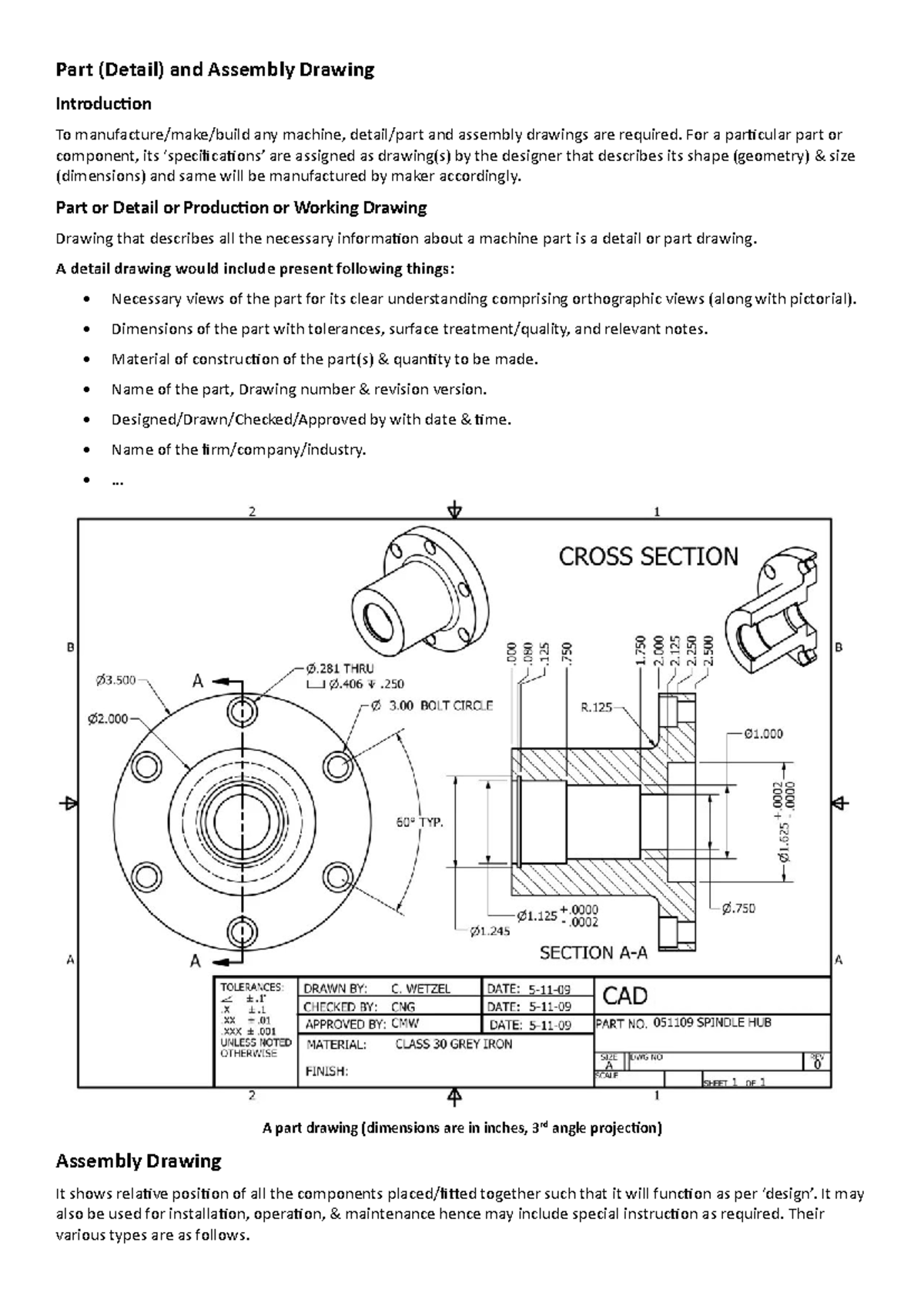 Detail and Assembly Drawings: Procedures and Types Overview - Studocu