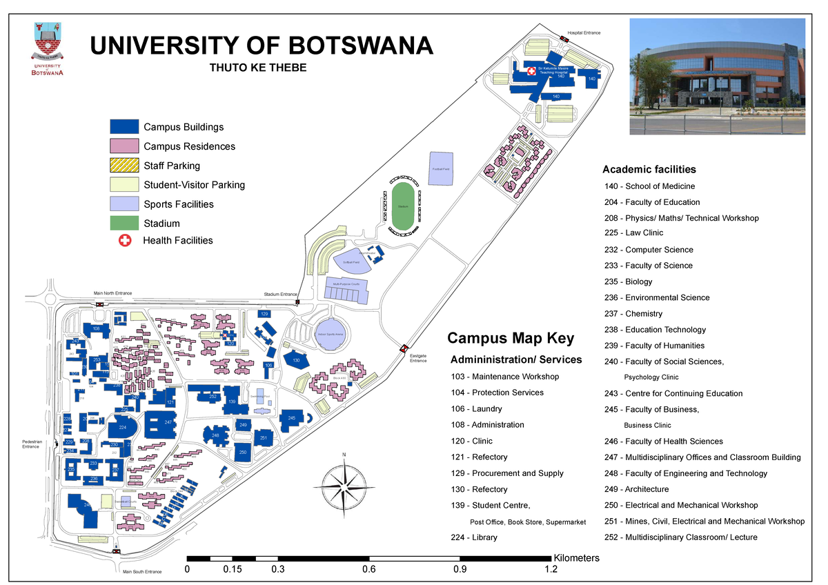 UB-MAP2: Comprehensive Campus Map of the University of Botswana - Studocu