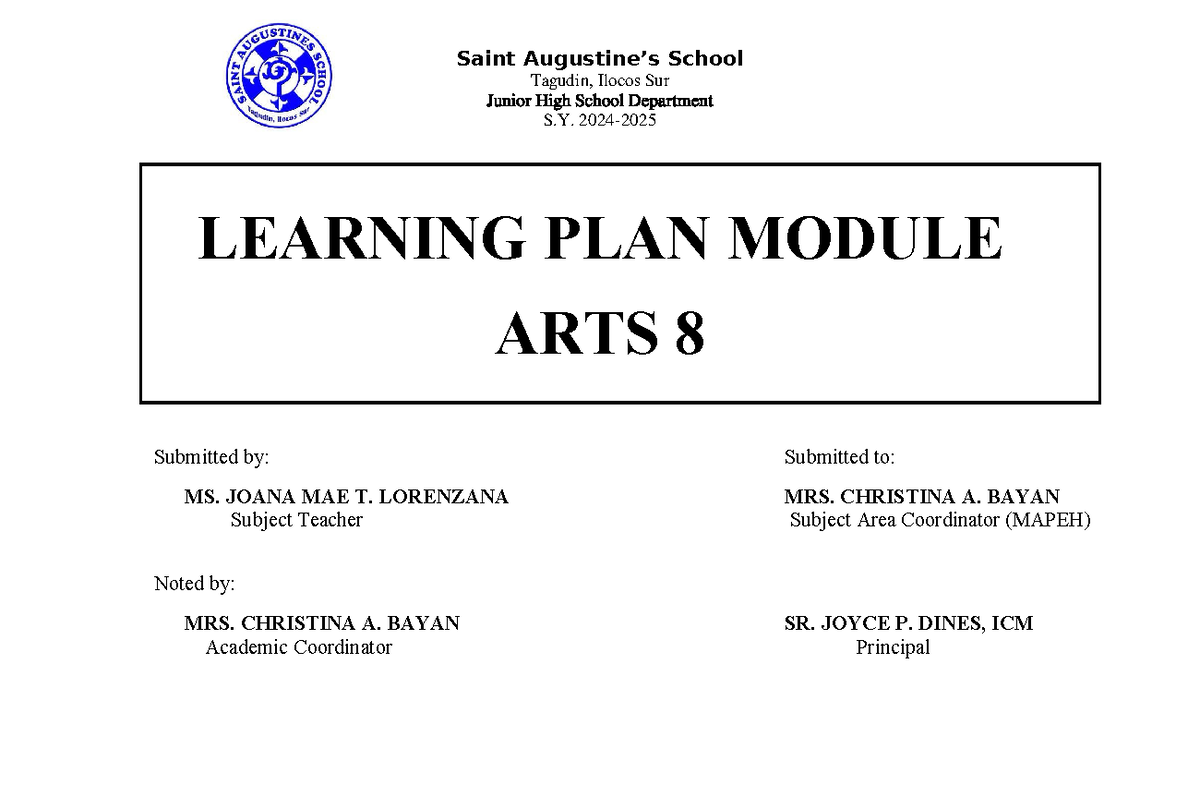 AY-'23-'24 ARTS-8 Q1 Learning Module on Southeast Asian Arts - Studocu