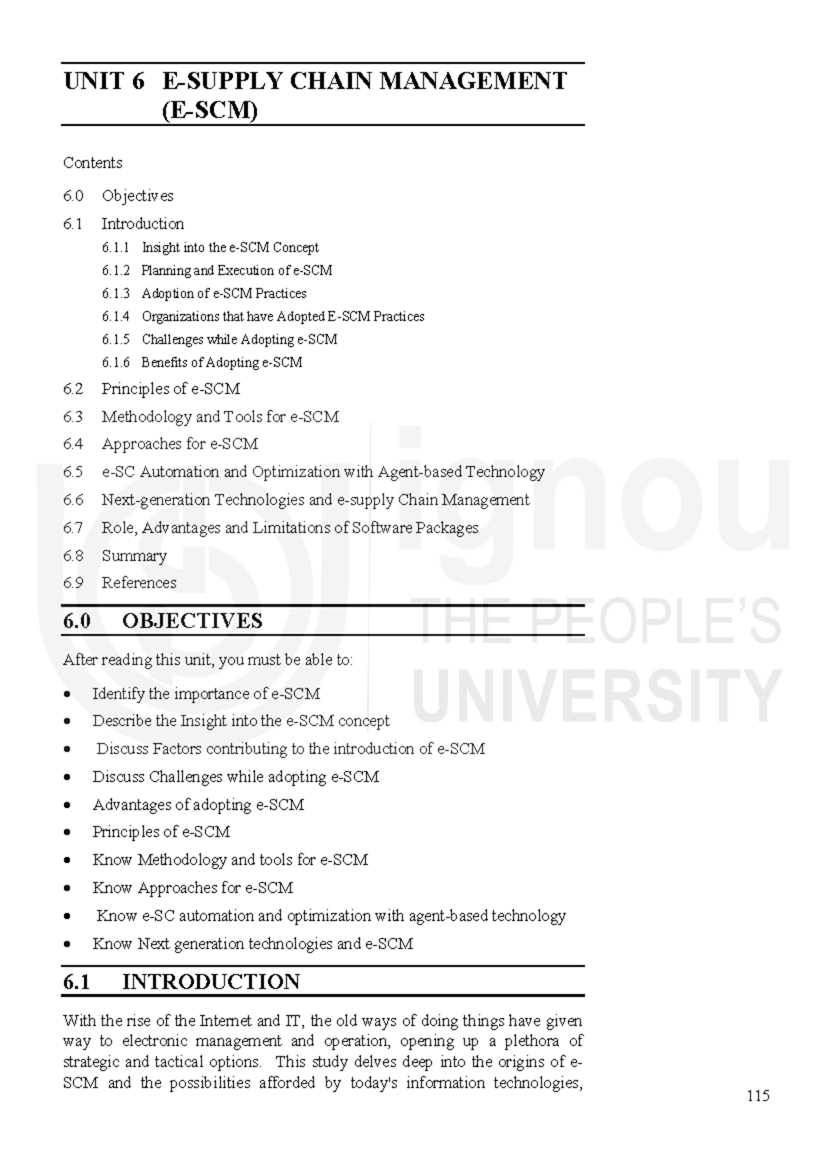 UNIT 6: E-Supply Chain Management Overview and Key Insights - Studocu