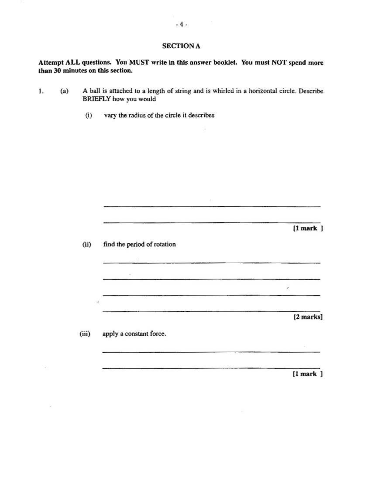 Physics Unit 1 Paper 2 2001 CAPE Exam Questions and Solutions - Studocu