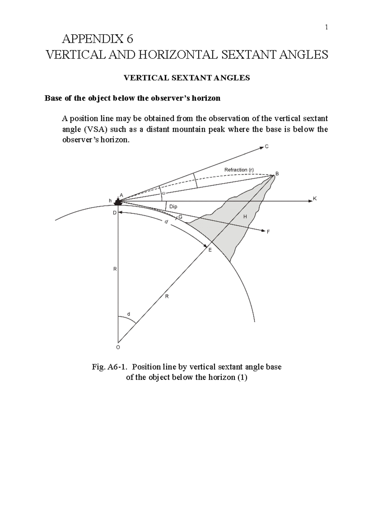 Chapter 19 Appendix 6: Understanding Vertical Sextant Angles - Studocu