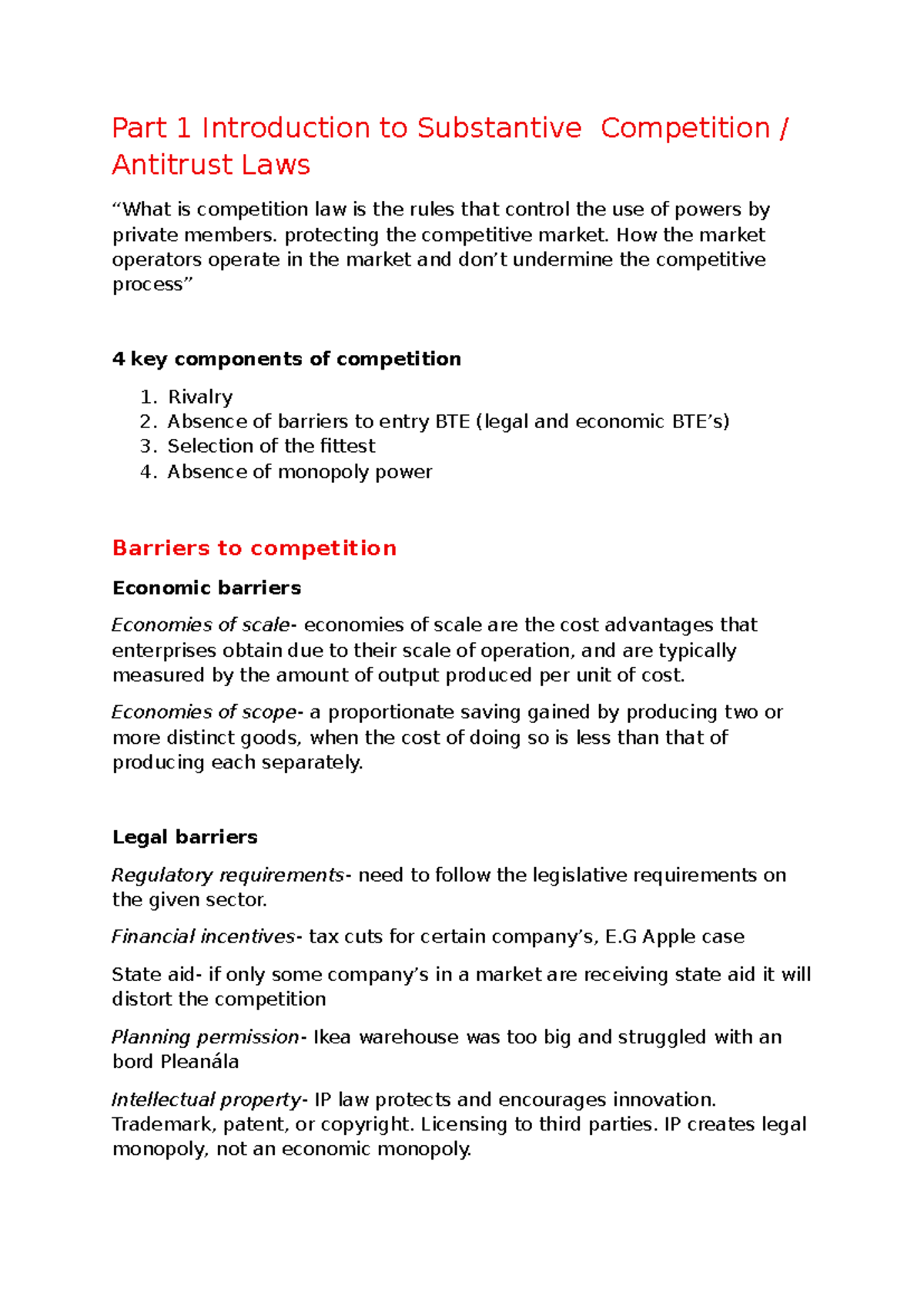 Comparative Competition Law: An Overview of Antitrust Regulations T1 ...