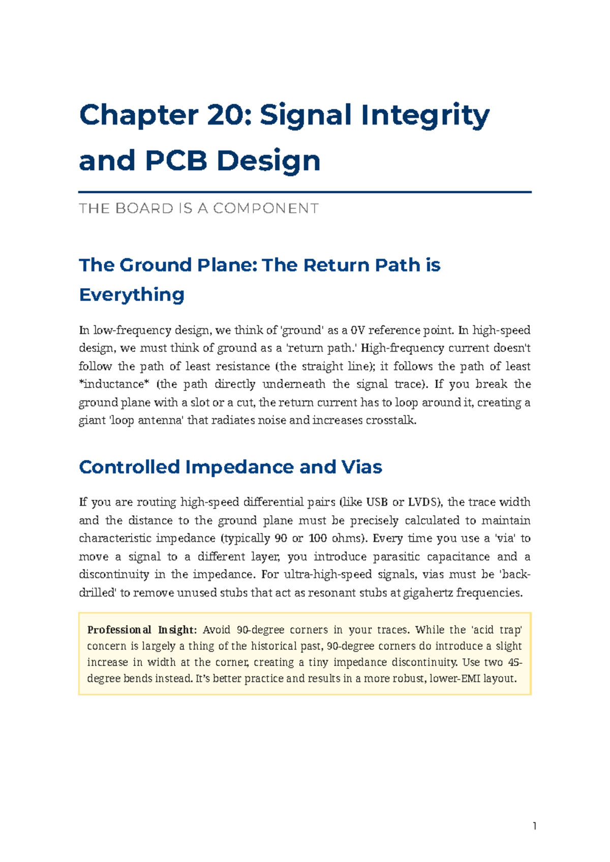 Chapter 20: Signal Integrity & PCB Design (E46m U4b) - Studocu