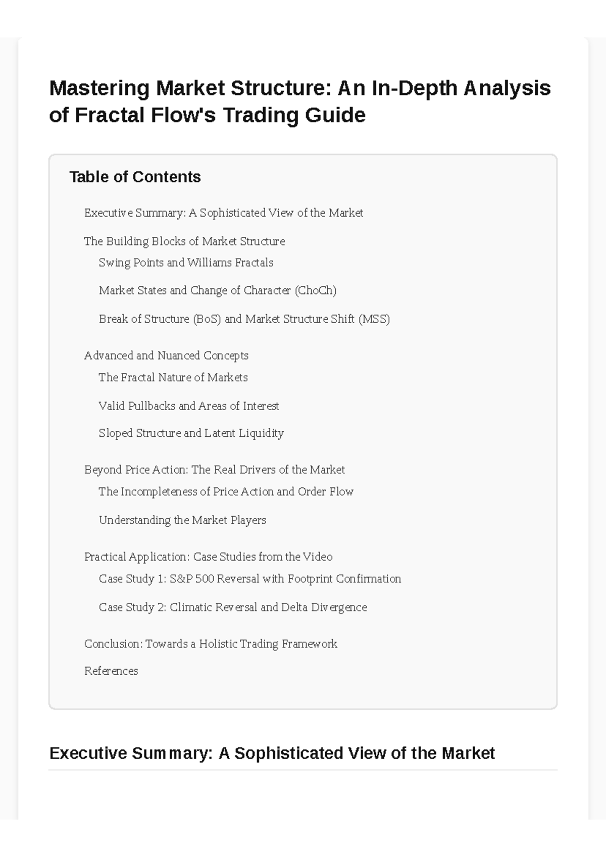 Market Structure Analysis: A Comprehensive Guide to Fractal Trading ...