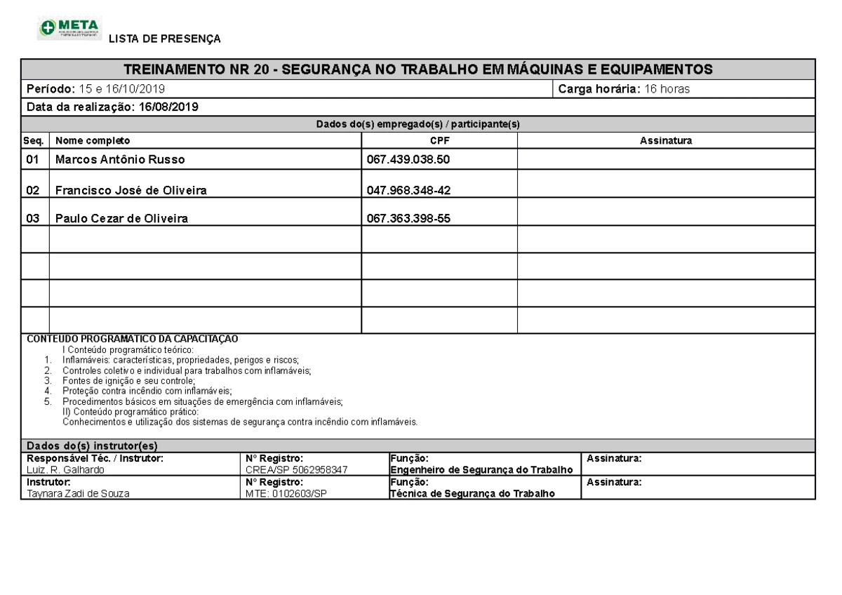Modelo de Ficha de EPI - Termo de Responsabilidade e Uso Correto - Studocu