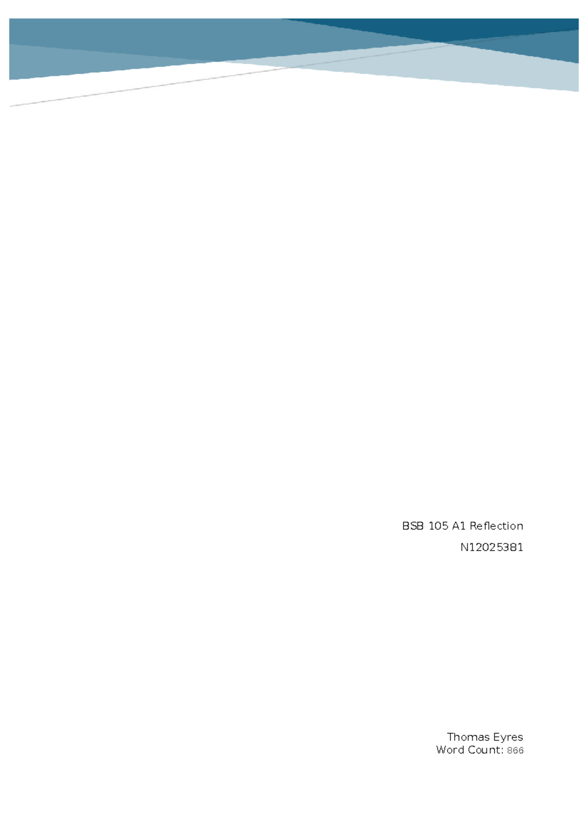 BSB 105 A1 Reflection on Digital Skills for Future Work - Studocu