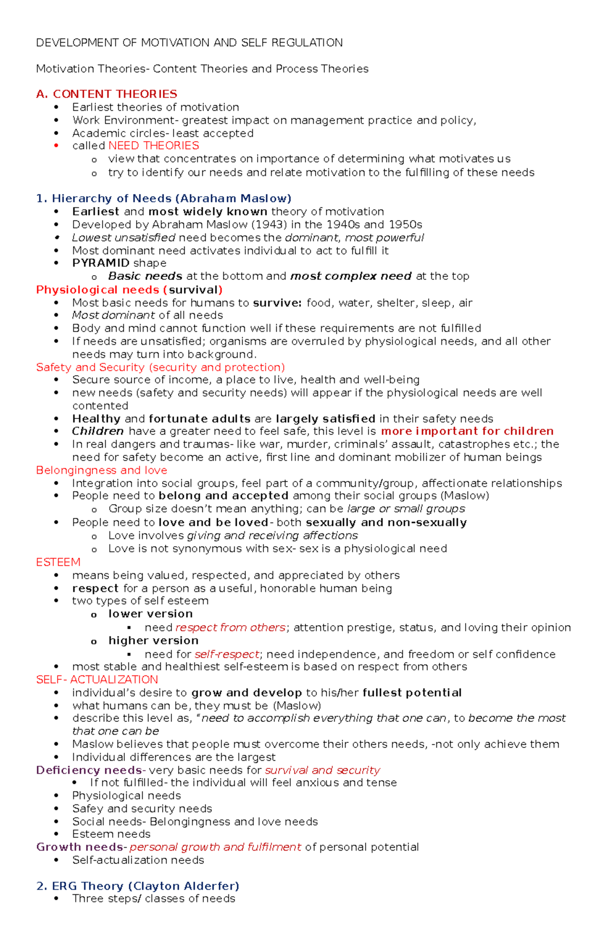 Development of Motivation and Self-Regulation Theories: An Overview ...