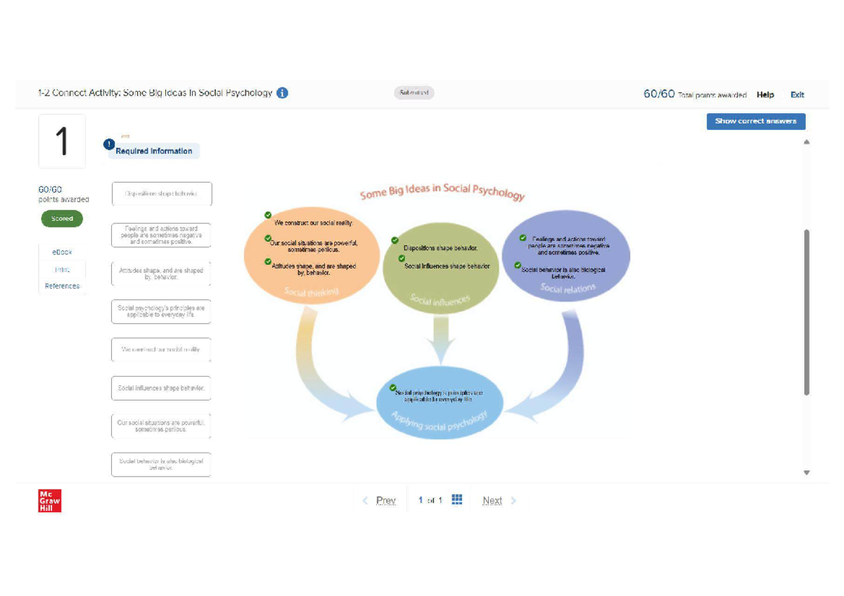Social Psychology Insights: Key Concepts from 1-2 Connect Activity ...