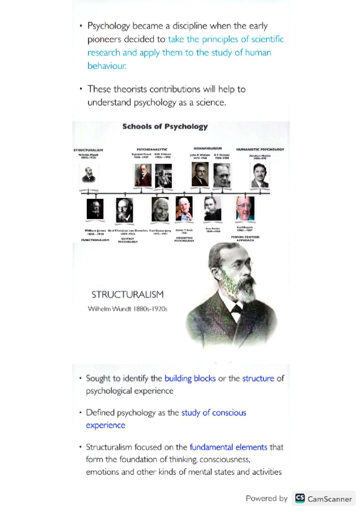 Foundations of Psychology: Theories and Approaches (PSY 101) - Studocu
