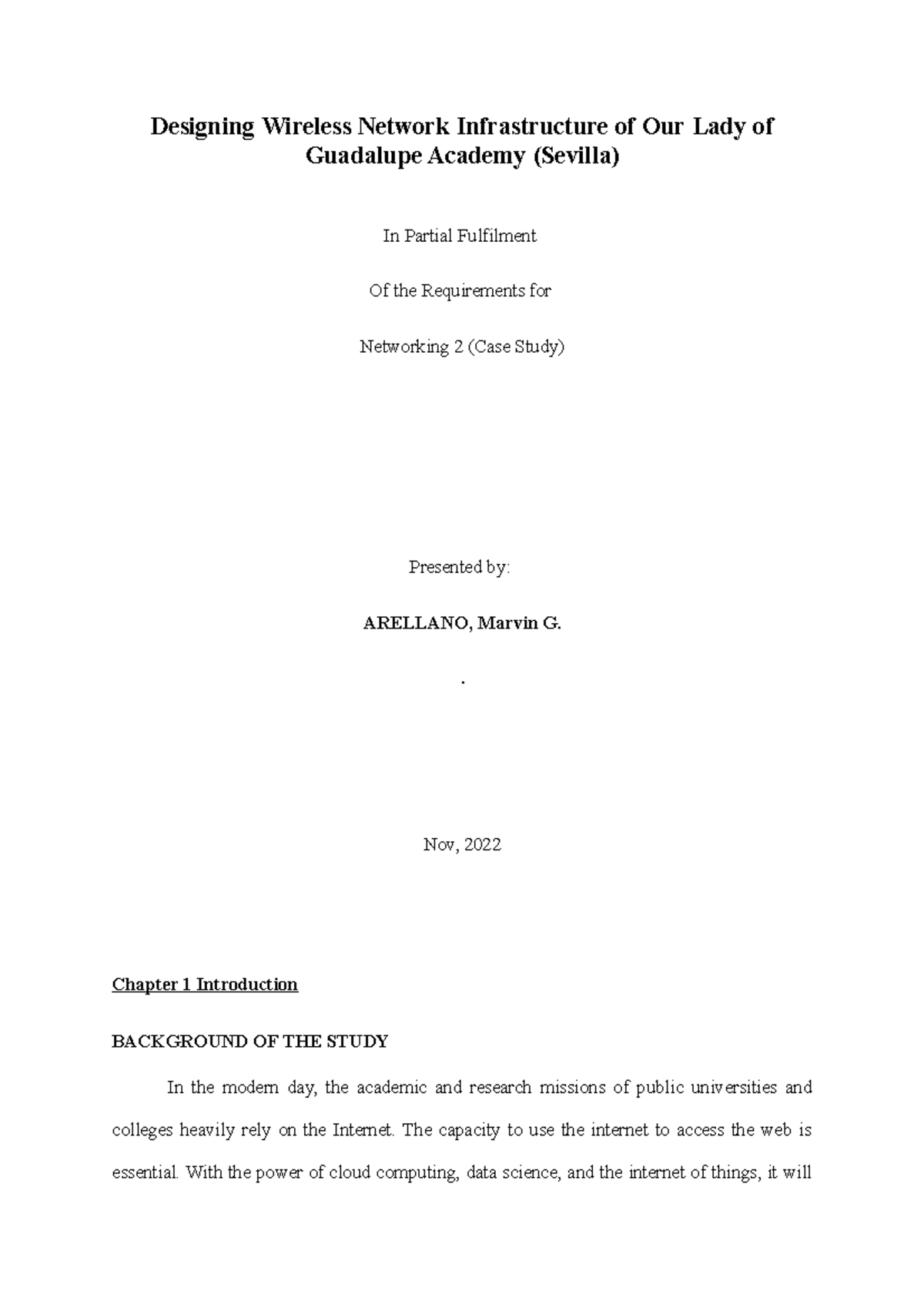 Designing Wireless Network Infrastructure at OLGA (Networking 2 Case Study) - Studocu
