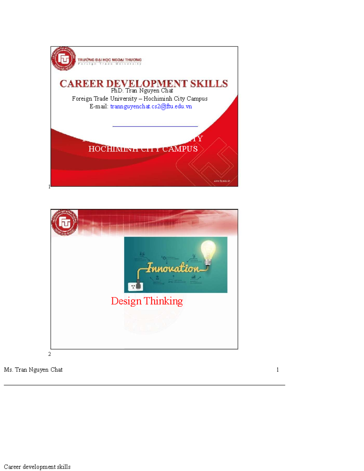 CAREER DEVELOPMENT SKILLS: Design Thinking Overview (PhD) - Studocu
