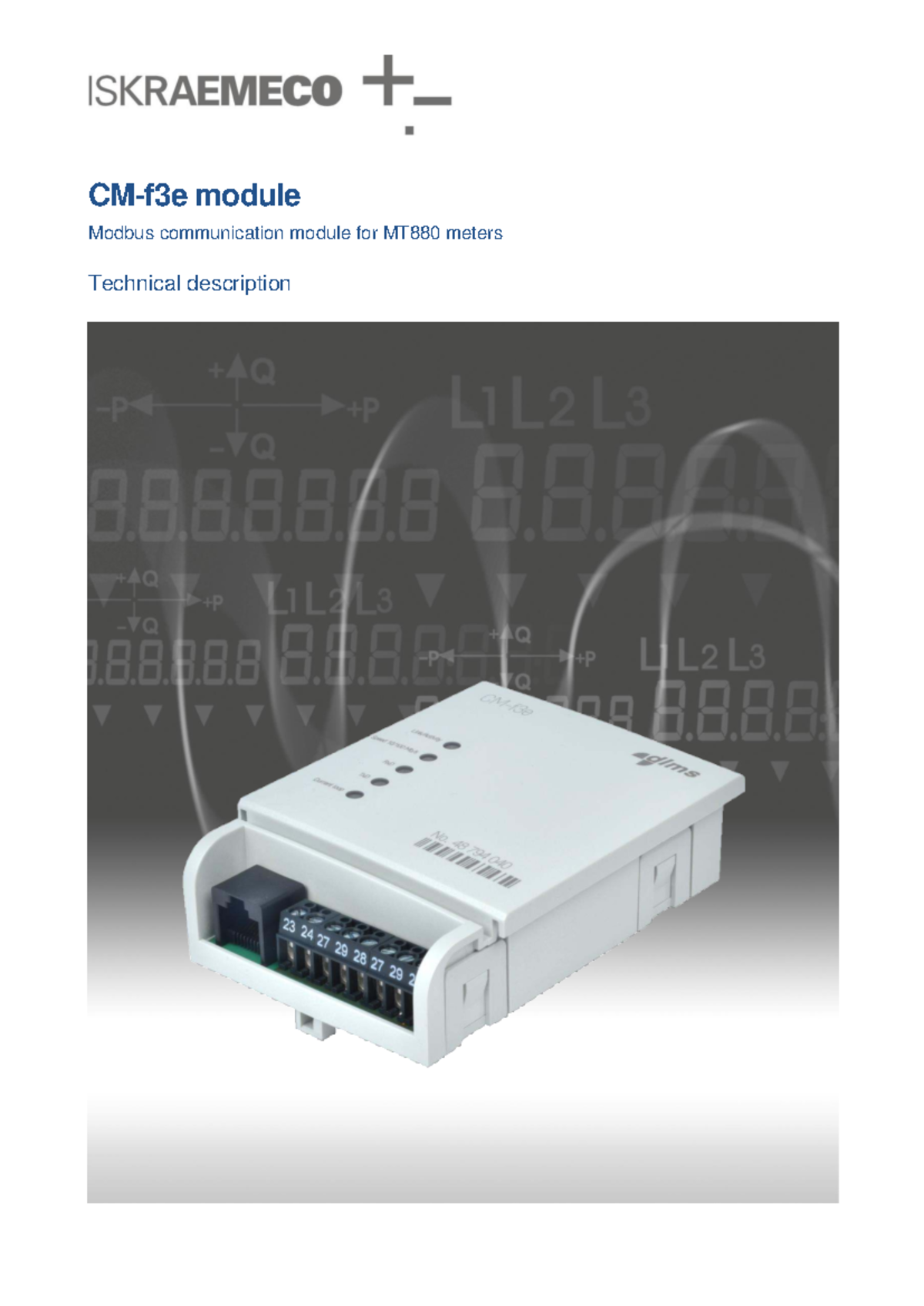 Cm-f3e-module-technical-description compress - Modbus communication ...