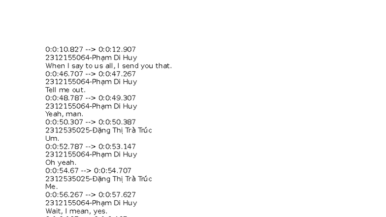 Meeting Transcript for Course 2312155064 - General Discussion - Studocu