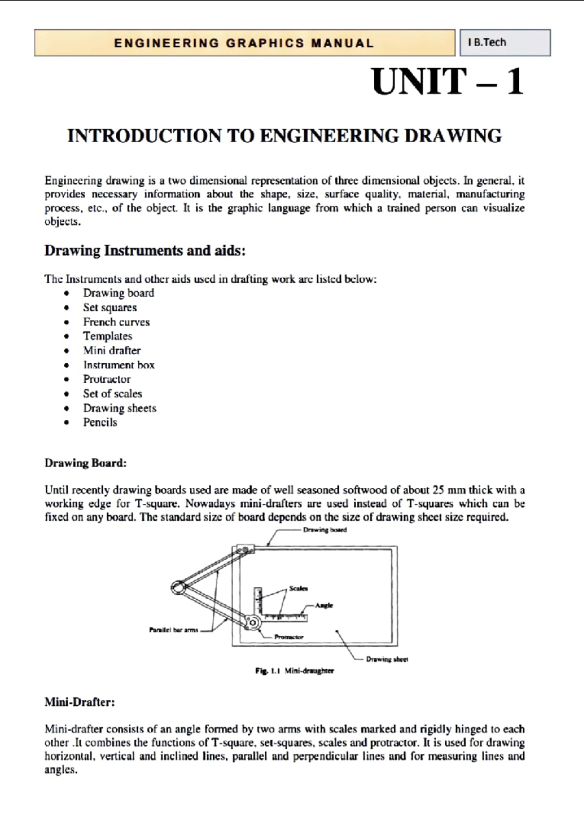 Engineering Graphics (Introduction) - Engineering Graphics & Design Lab ...