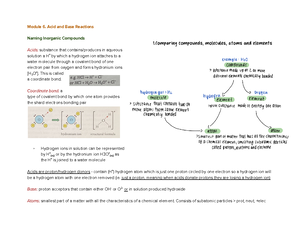 Year 11 Chemistry Module 1: Properties & Structure of Matter Notes ...