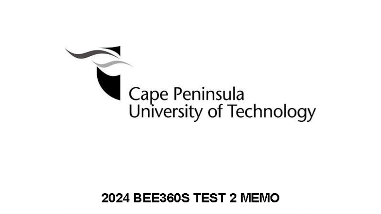 2024 BEE360S Test 2 Memo: Cell Kinetics & Bioreactor Analysis - Studocu