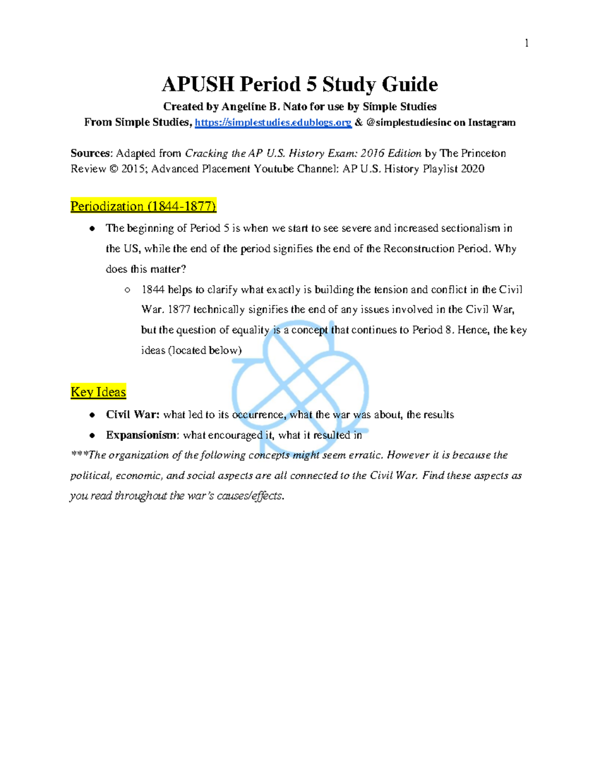 Apush-Period-5 - Detailed study notes for Unit 5 (1844-1877) - APUSH ...