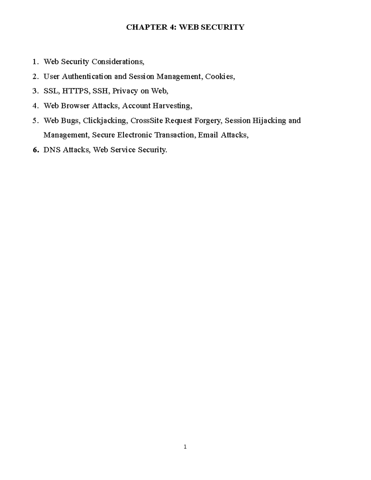 Chapter 4: Web Security Analysis and Threats Overview (CS101) - Studocu