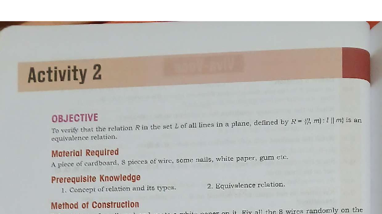 Class 12 Maths Lab Manual - Activity 2 OBJECTIVE To verify that the ...