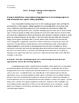 D353 - Strategic Training and Development - Studocu