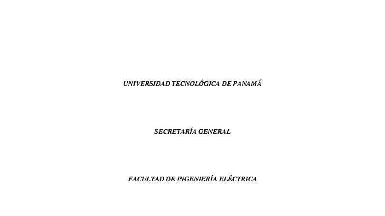 Descripción del Curso de Ingeniería Eléctrica - UTP FIE 2024 - Studocu