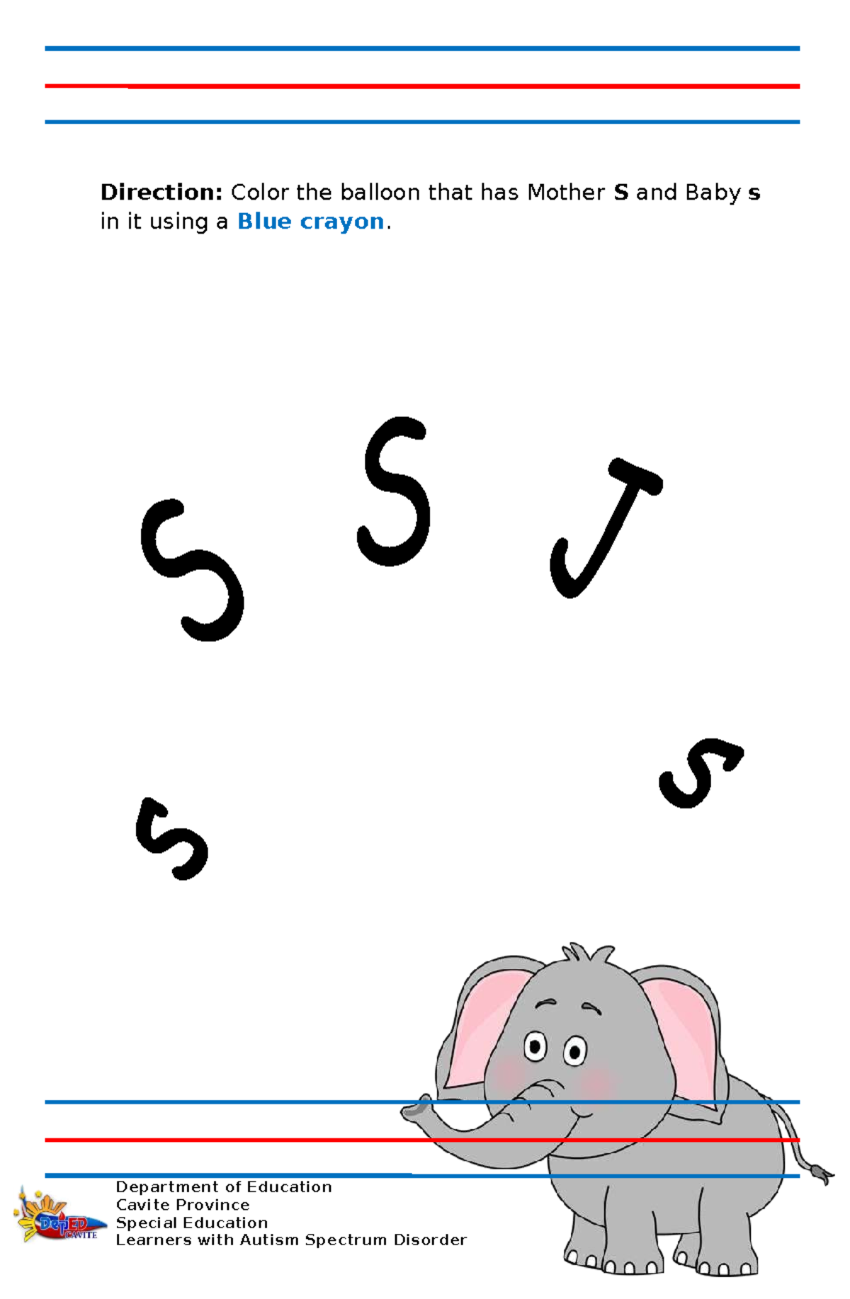 Worksheets for Letter Ss Activities in Special Education - Studocu