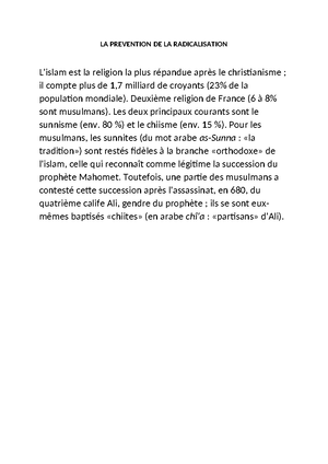 Note Biographique Educateur Spécialisé - JOVET Ludovic Expédit NOTE ...