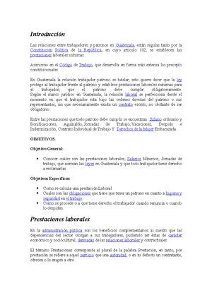 DERECHO LABORAL I - Derechos y Obligaciones del Patrono y Empleado ...