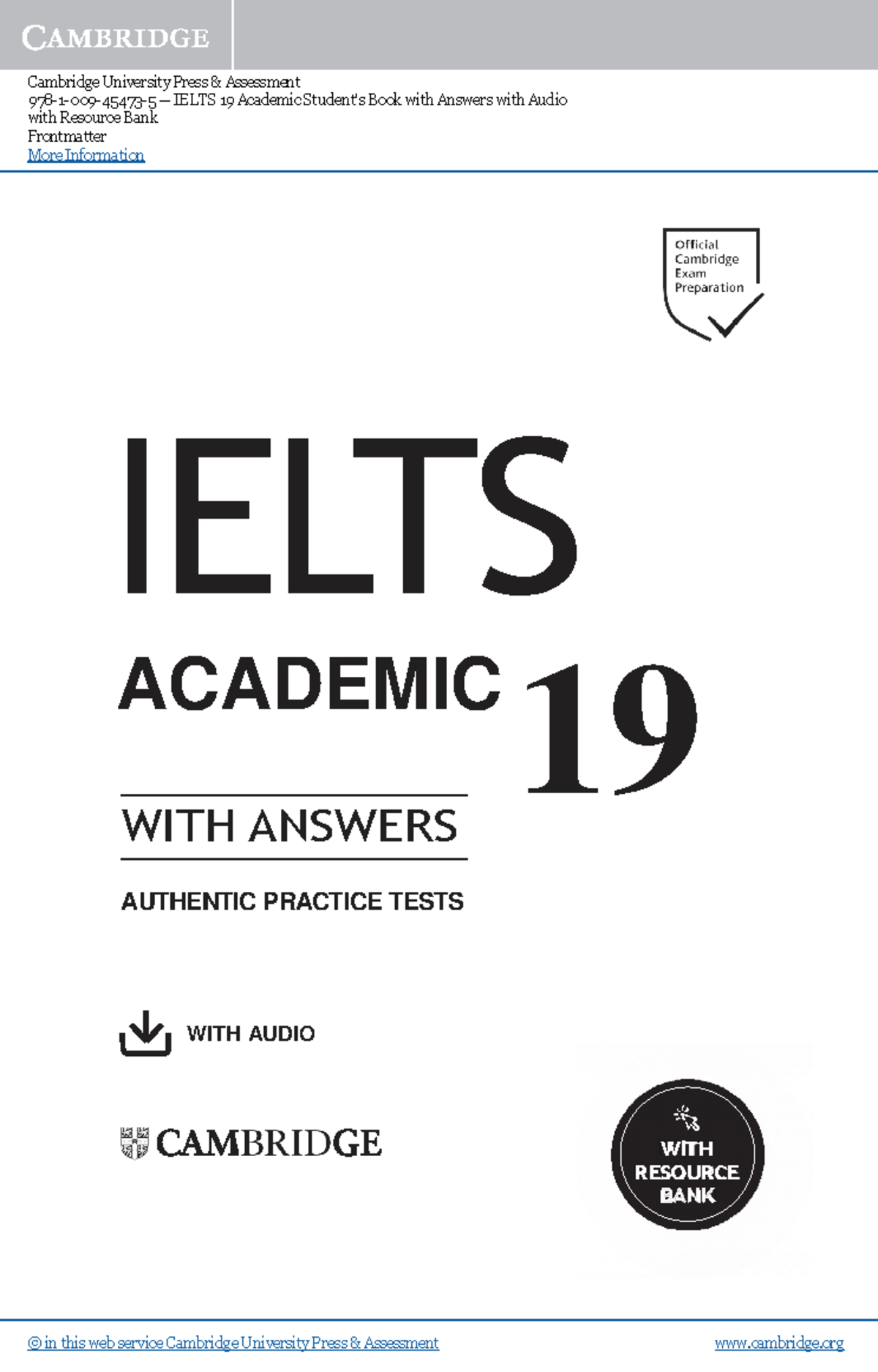 Demo cambridge-ielts-19-ieltstactic - 978 - 1 - 009 - 45473 - 5 — IELTS ...